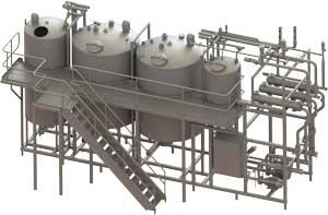 Efficient CIP Skids for Food & Beverage Processing | Loos Machine