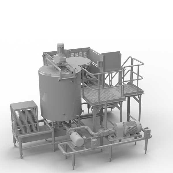 Blending Skids & Mix Tanks | Precision Mixing Solutions | Loos Machine