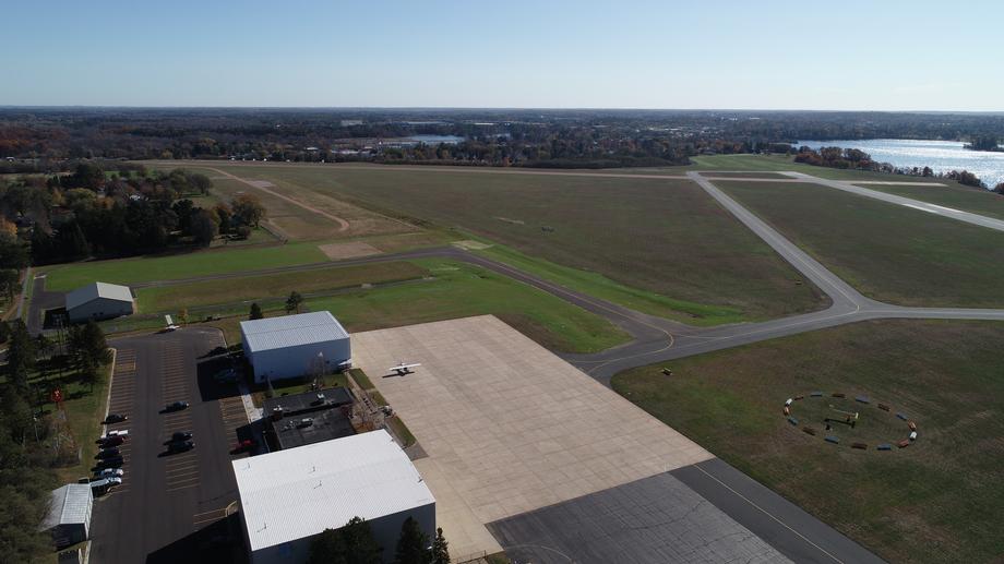 Wausau Downtown Hangar Area and Parking Lot