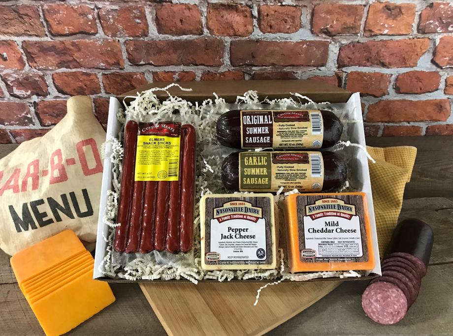 Gift Boxes | Cheese & Sausage | Custom Meats of Marathon
